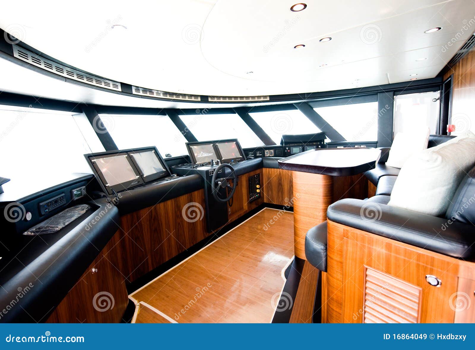 Interior of yacht stock image. Image of ocean, expensive - 16864049