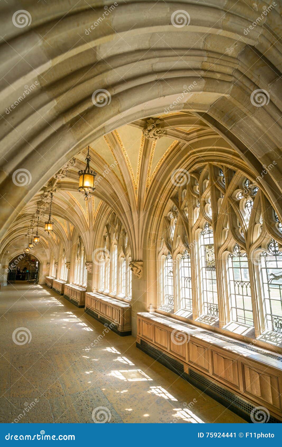 Interior of Yale University Library Stock Image - Image of learn ...