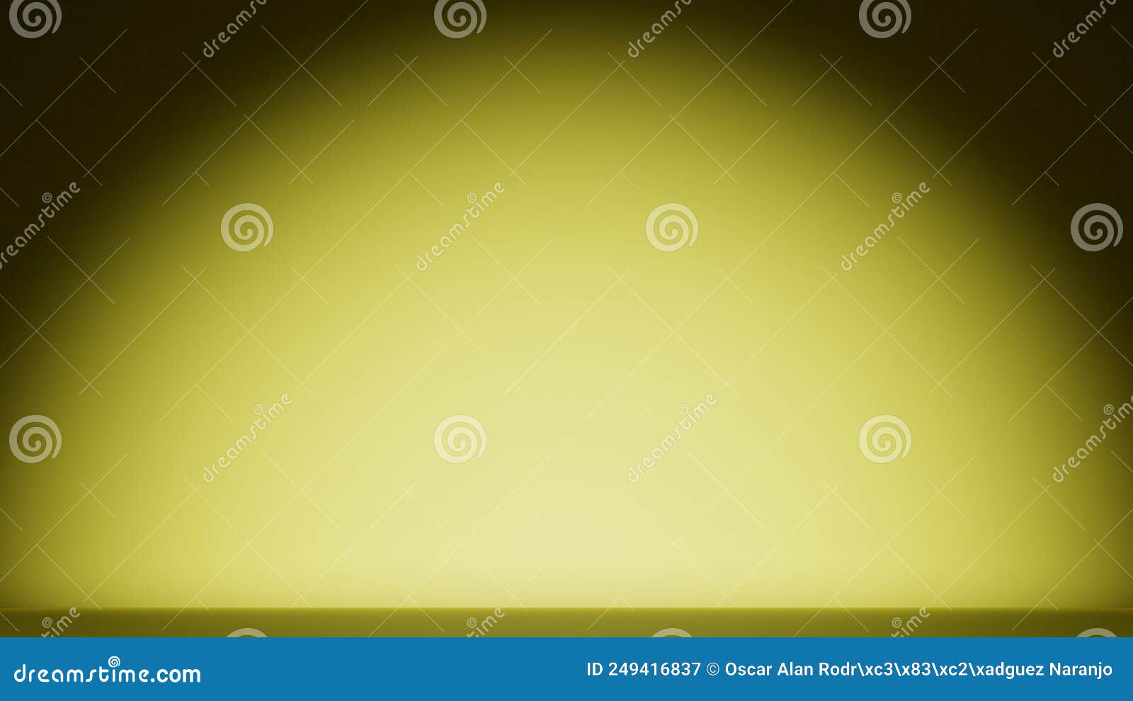 Interior Yellow Room. Focal Light in a Empty Background. Yellow Empty ...