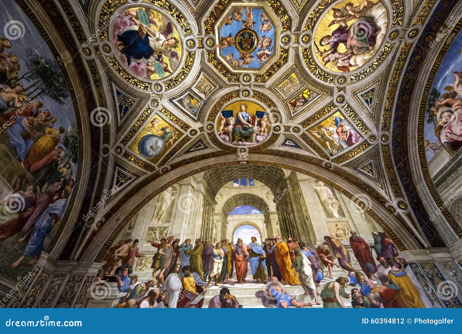 Interiores De Los Cuartos De Raphael, Museo Del Vaticano, Vaticano Fotografía editorial - Imagen ...