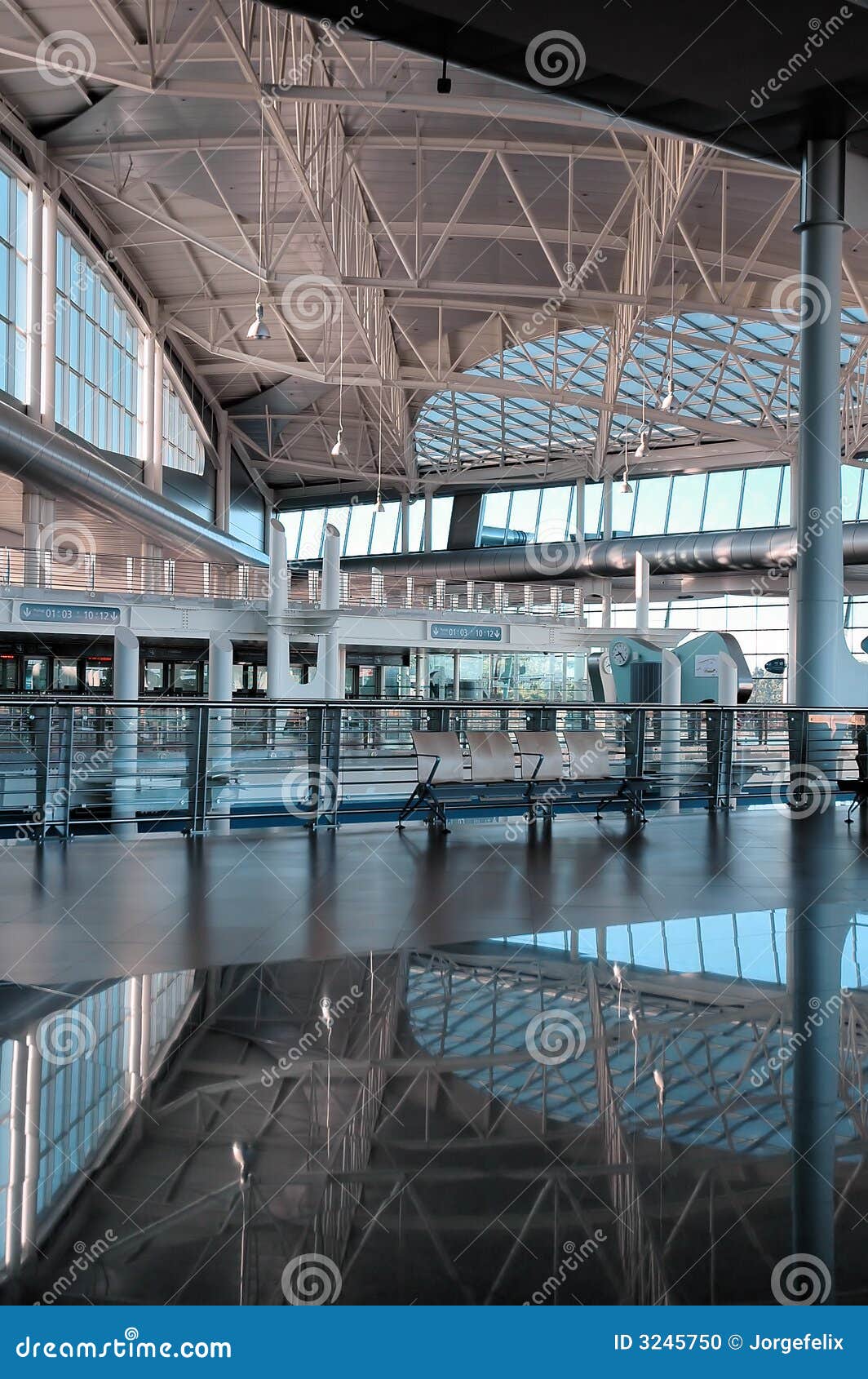 Interiors of an Airport Building Stock Photo - Image of business, roof ...