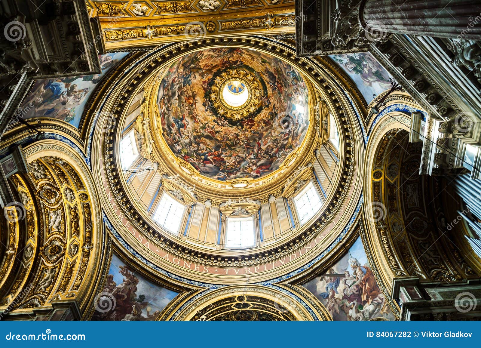 Interiors and Architectural Details of Italian Cathedral Editorial ...