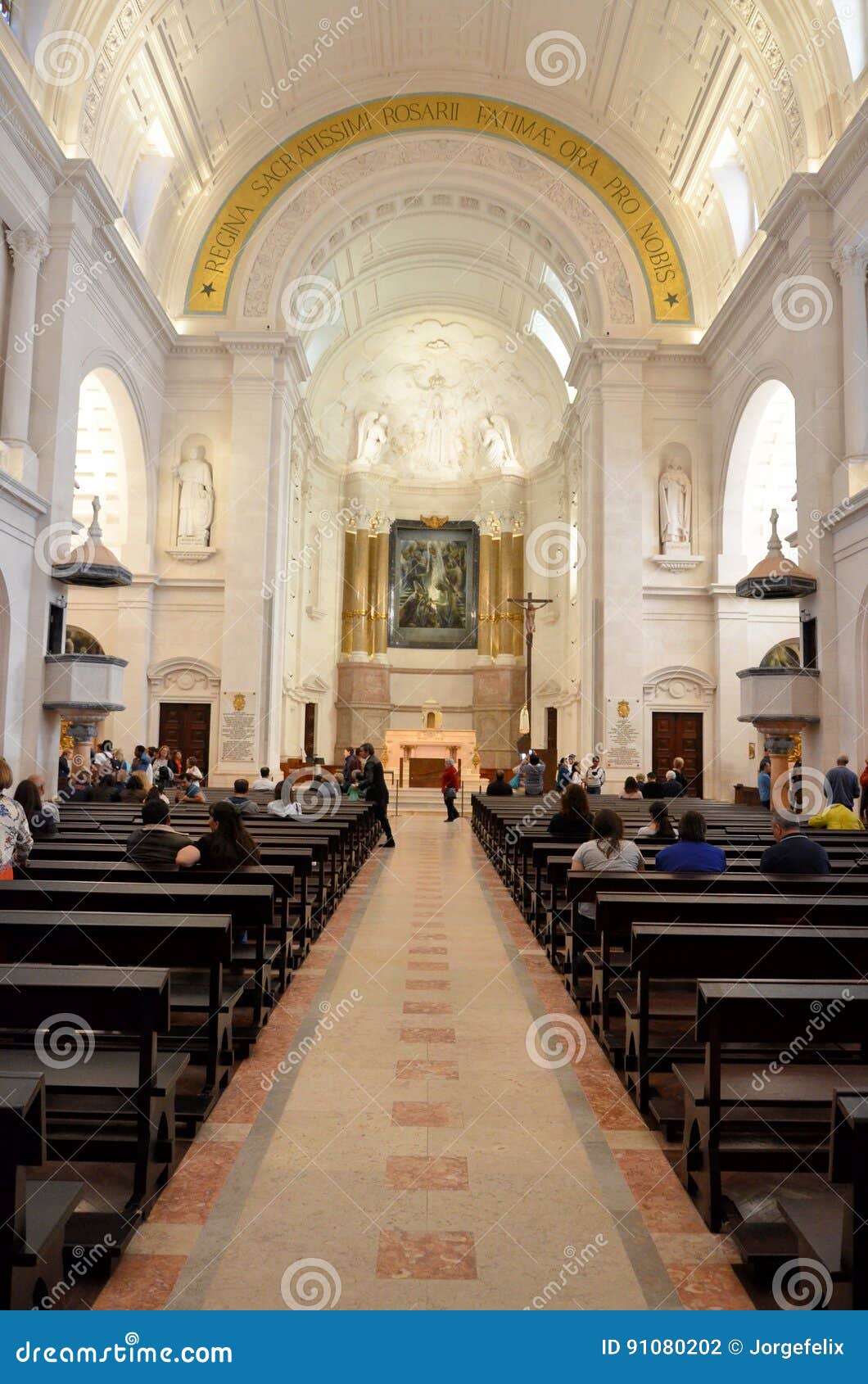 Interiors of the Basilica of Fatima Editorial Photography - Image of ...