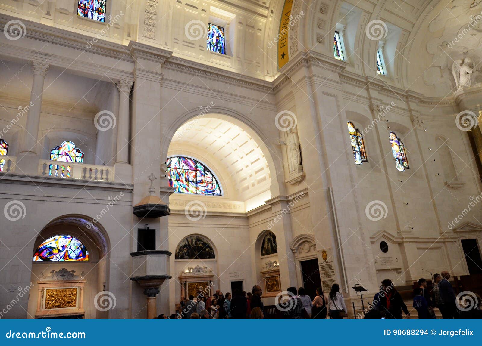Interiors of the Basilica of Fatima Editorial Stock Image - Image of ...