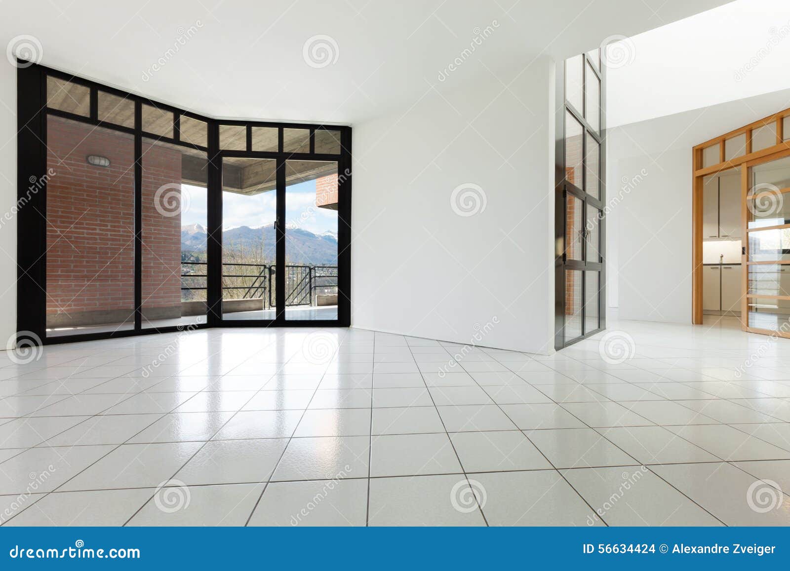 Interiors of Empty Apartment Stock Photo - Image of apartment, modern ...