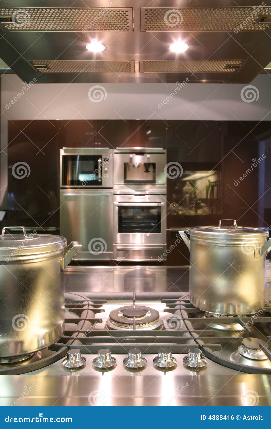 Interiors of Kitchen with Gas Fryer Stock Photo - Image of interiors ...