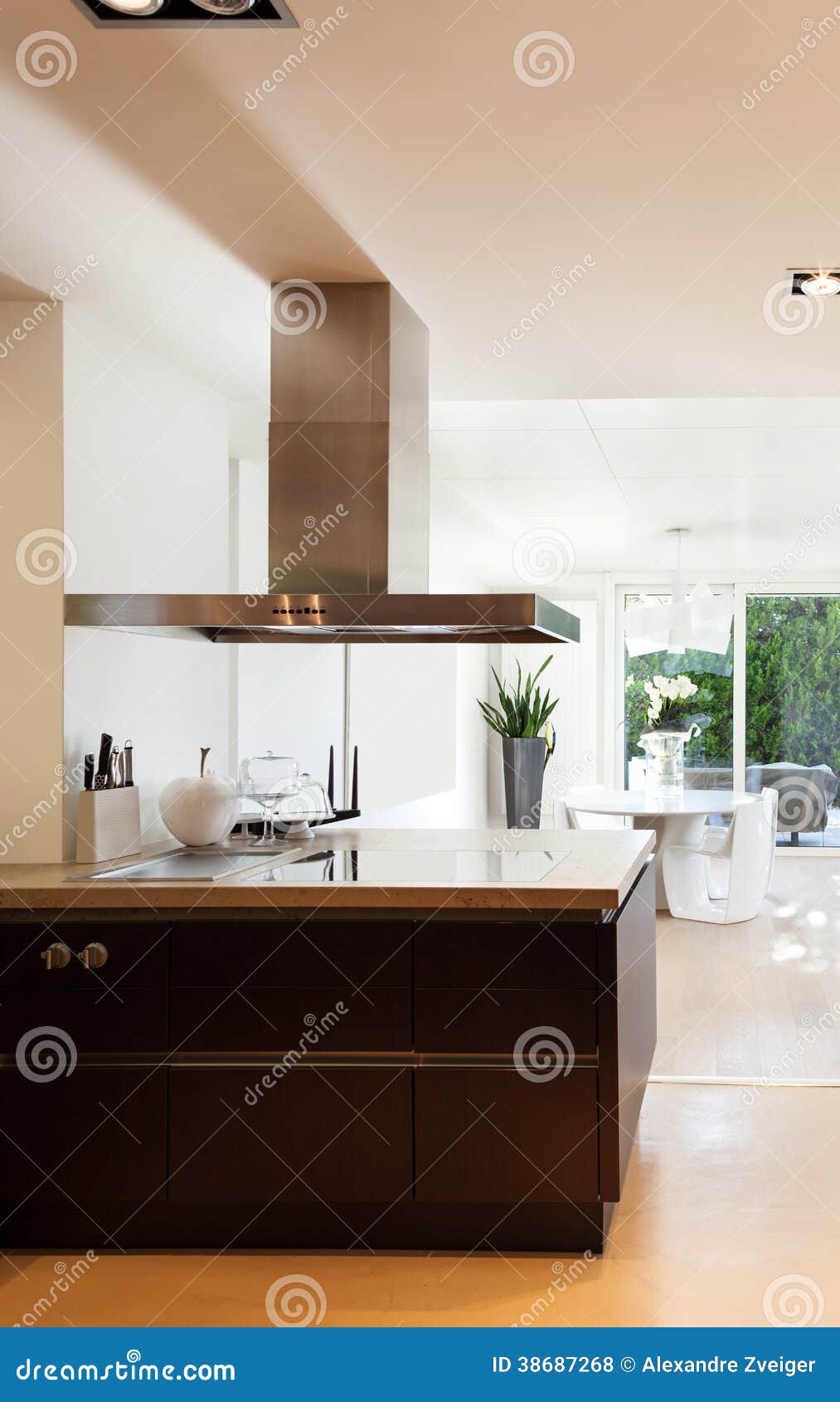 Interiors of a Modern House Stock Photo - Image of steel, interior ...