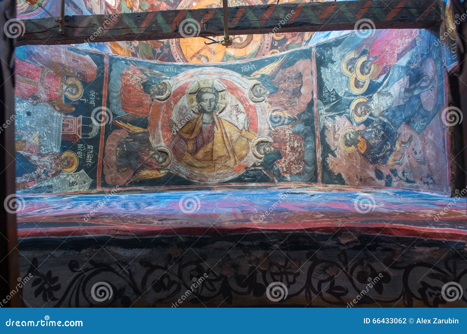 Interiors of the Monastery of the Holy Trinity in Meteora Editorial ...