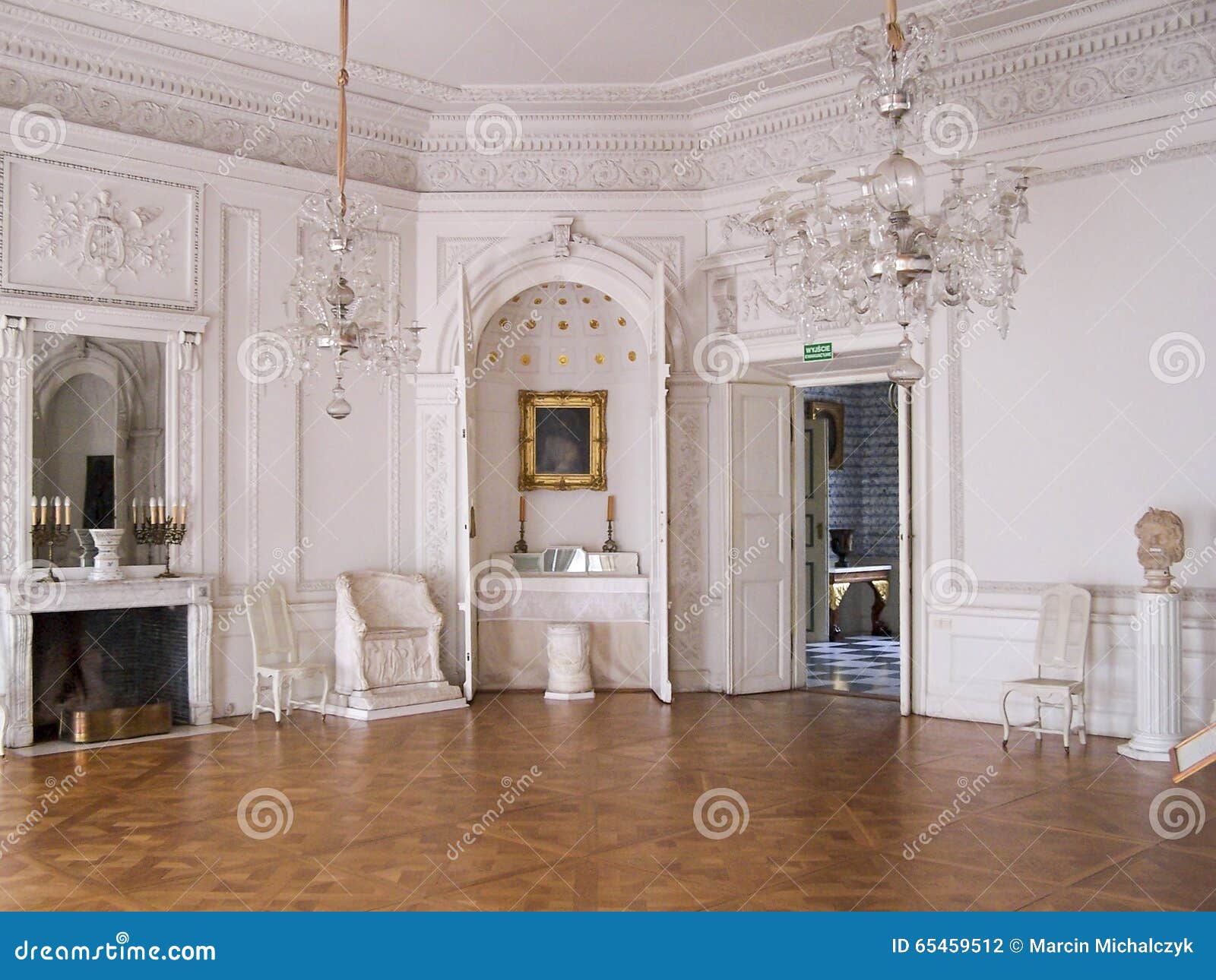 The Interiors of the Radziwill Palace in Nieborow, Poland Editorial ...