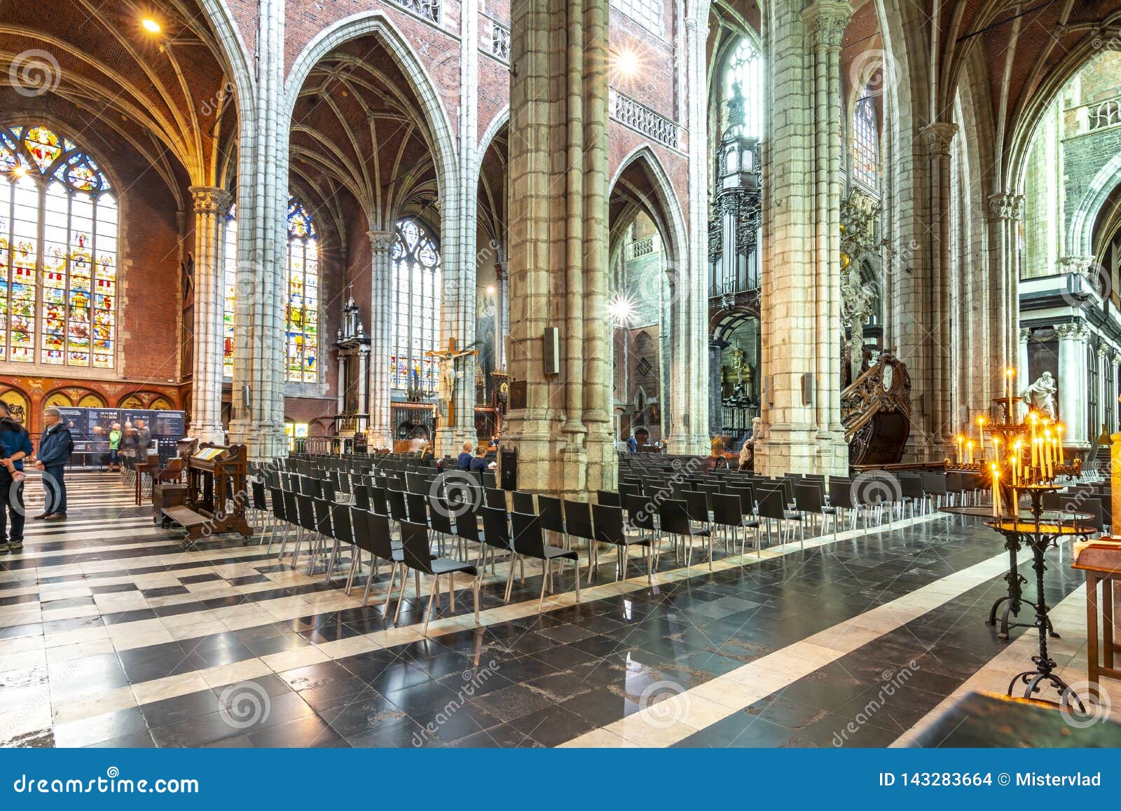 Interiors of Saint Bavo`s Cathedral, Gent, Belgium Editorial Stock ...