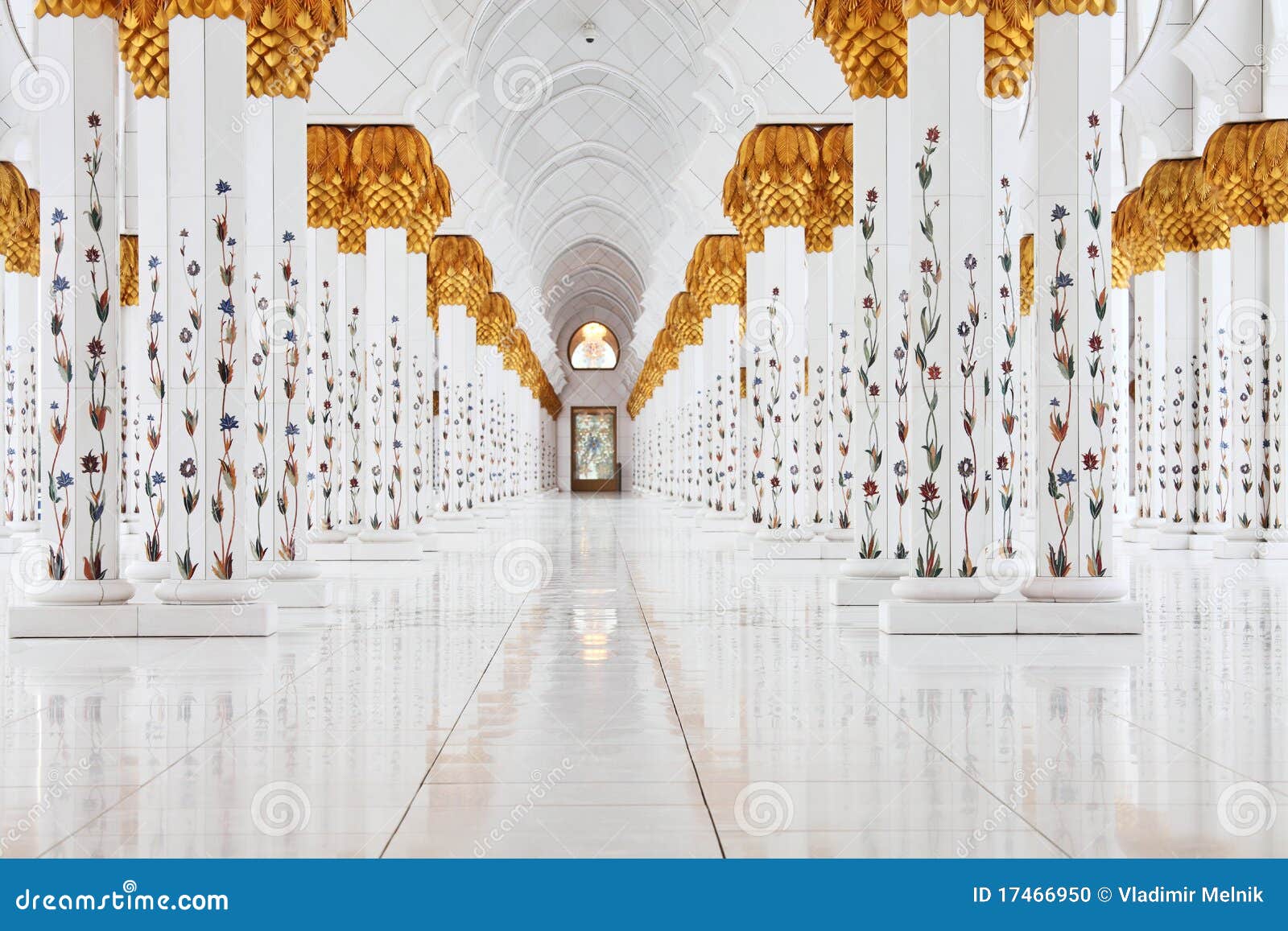 Interiors Of Mosque Of Ibn Tulun In Cairo, Egypt - Holy Islamic Site ...