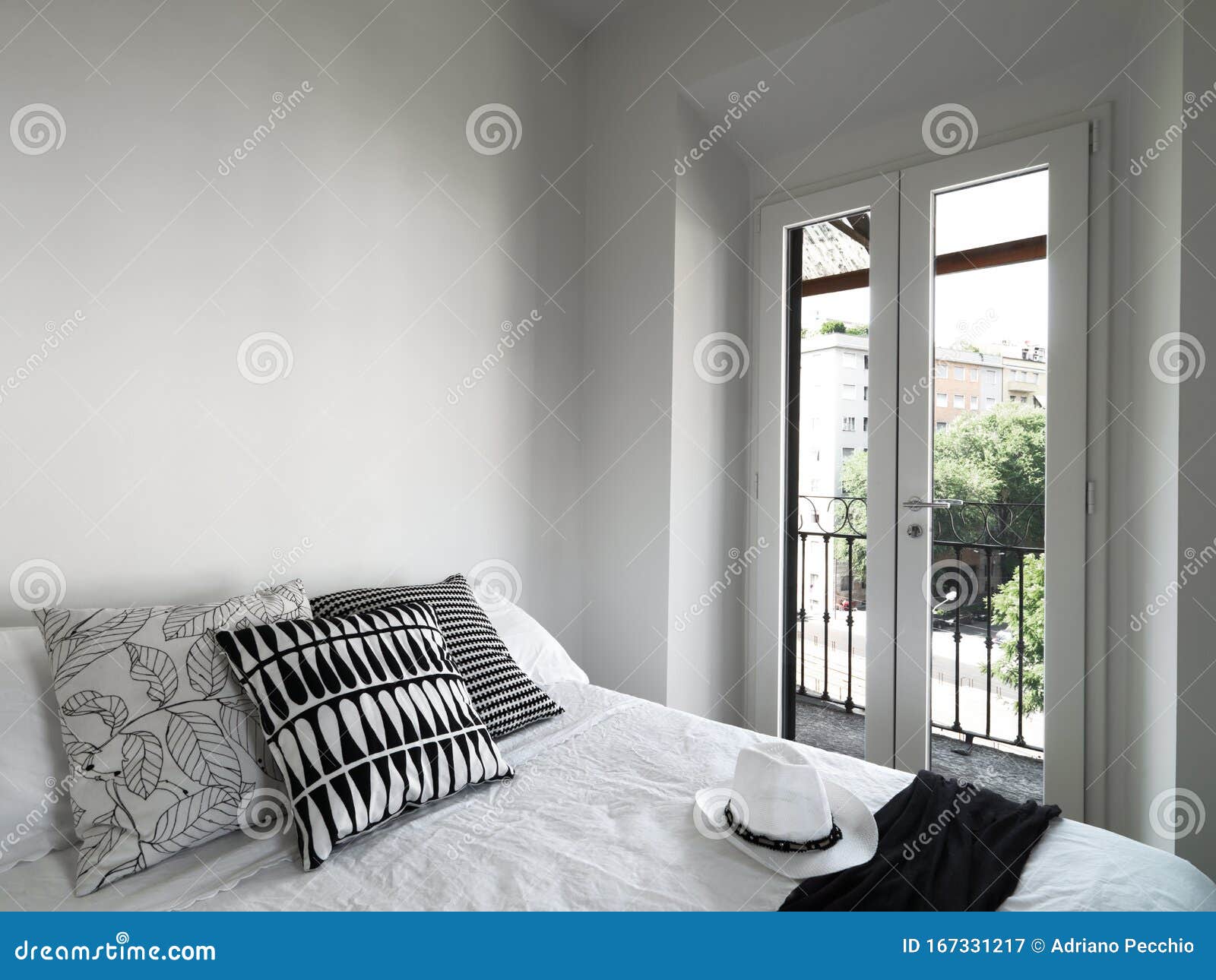 Interiors Shots of a Modern Bedroom Stock Image - Image of bedroom ...