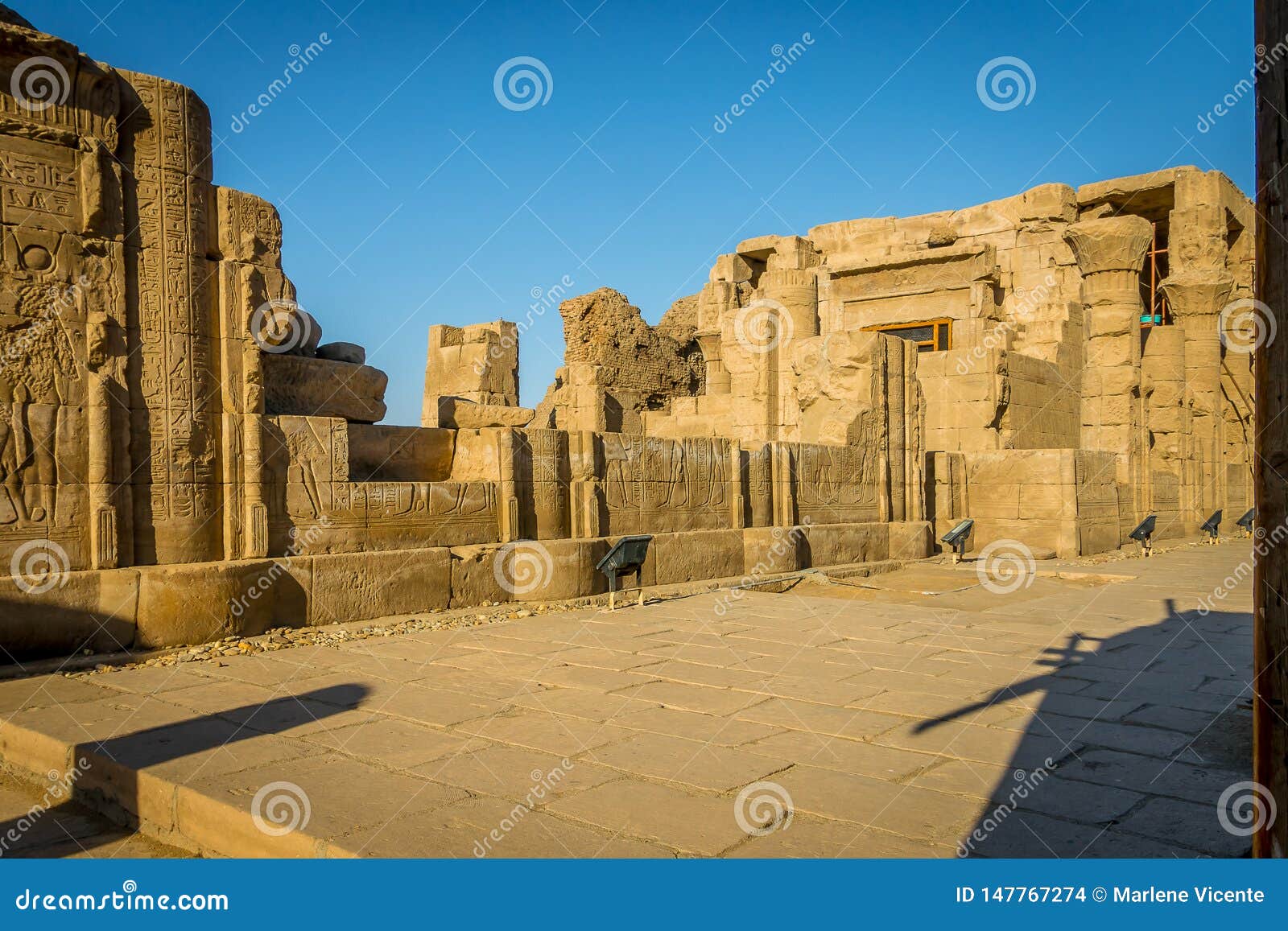 Interiors of the Temple of Edfu. Egypt Stock Photo - Image of countries ...