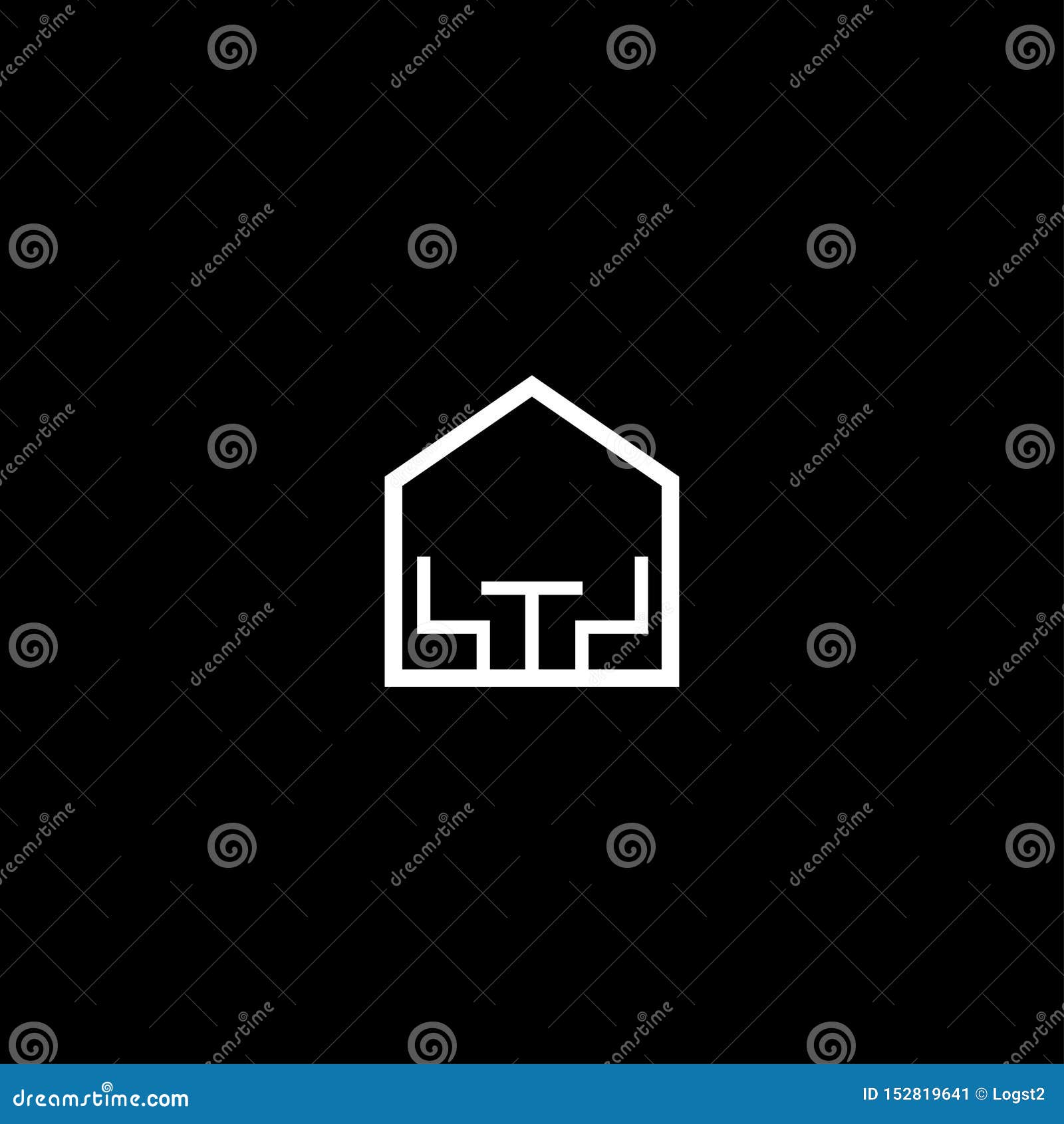 Interiors Vector Logo. Interiors Vector Icon Stock Vector ...