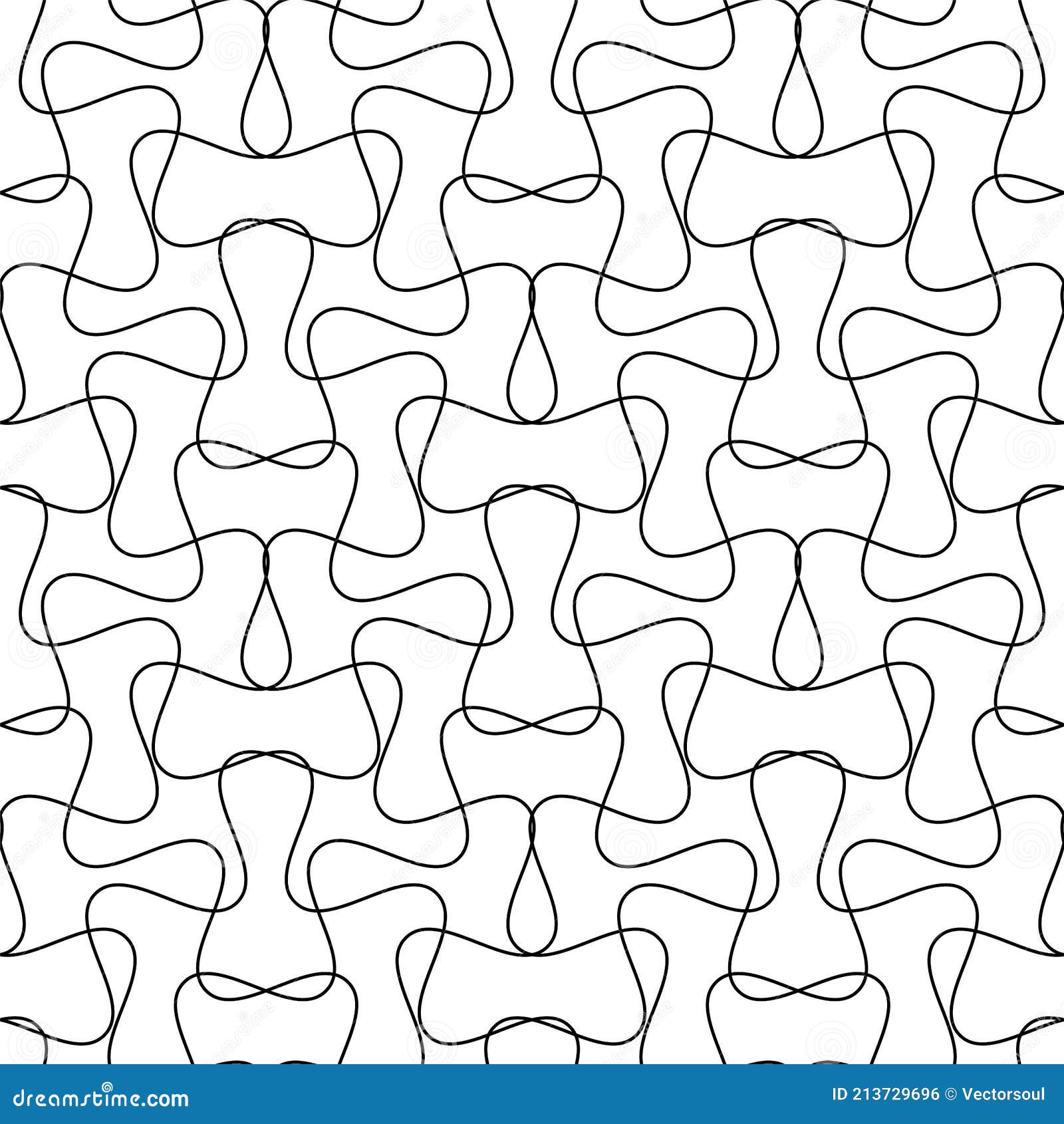 Interlace, Twine, Tangled Lines Seamlessly Repeatable Pattern ...