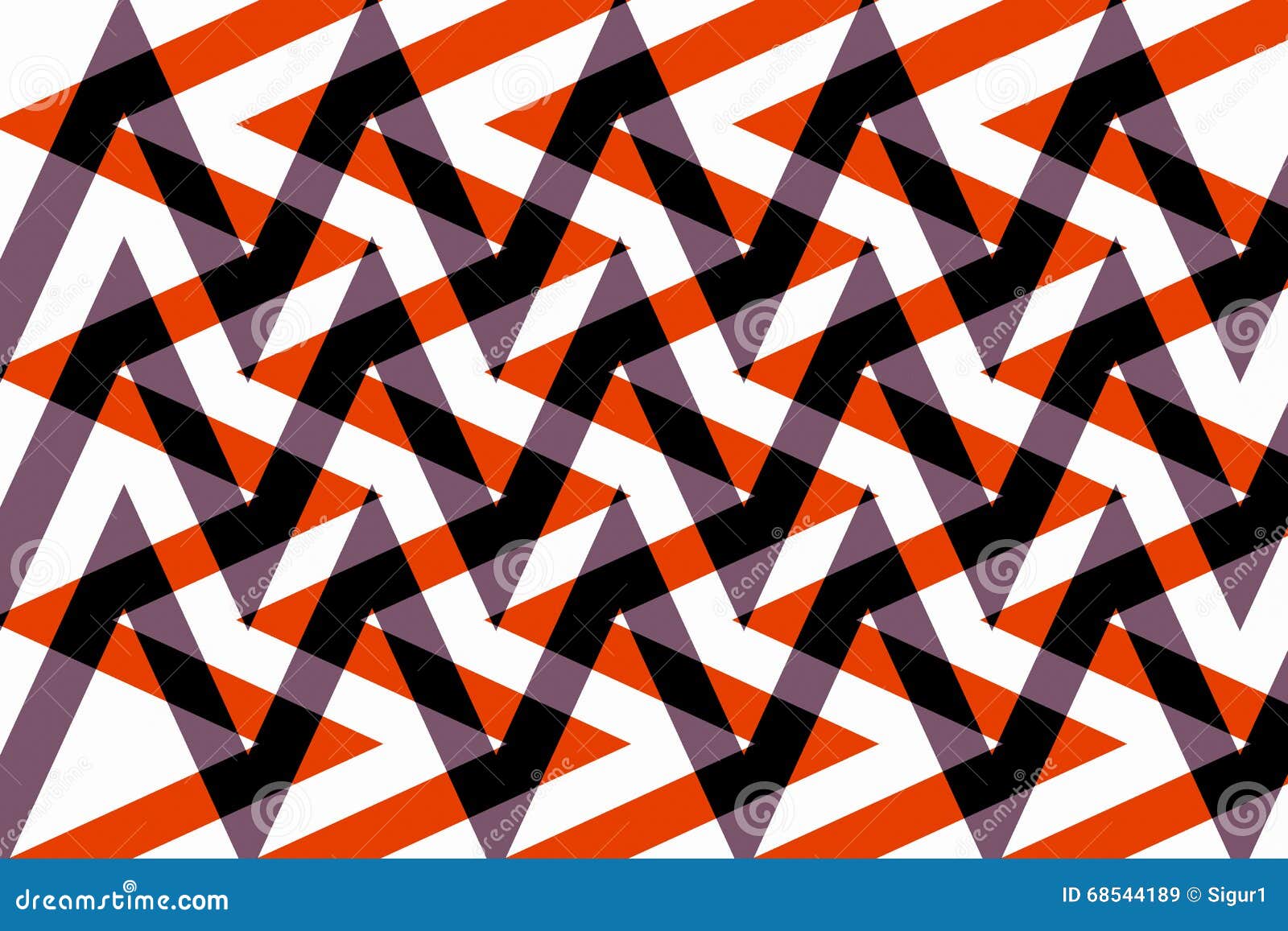 Interlaced Design Geometric Pattern and Zigzag Stock Illustration ...