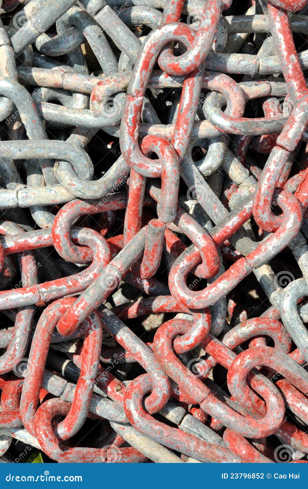 Interlaced and Repeated Pattern from Iron Chain Stock Photo - Image of ...