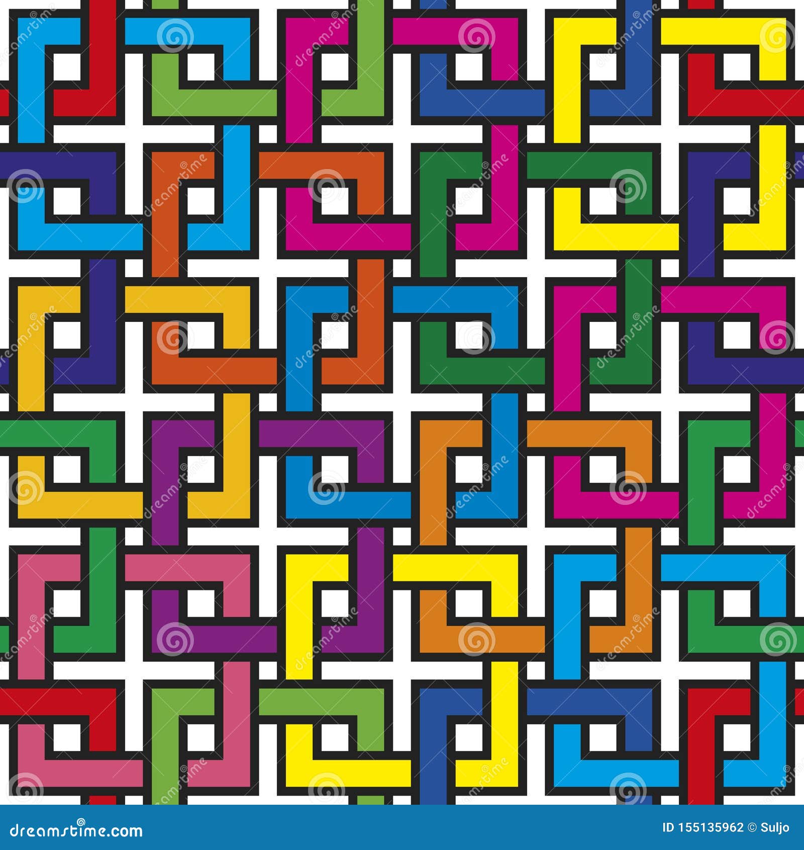 Interlaced Squares Seamless Background Stock Vector - Illustration of ...