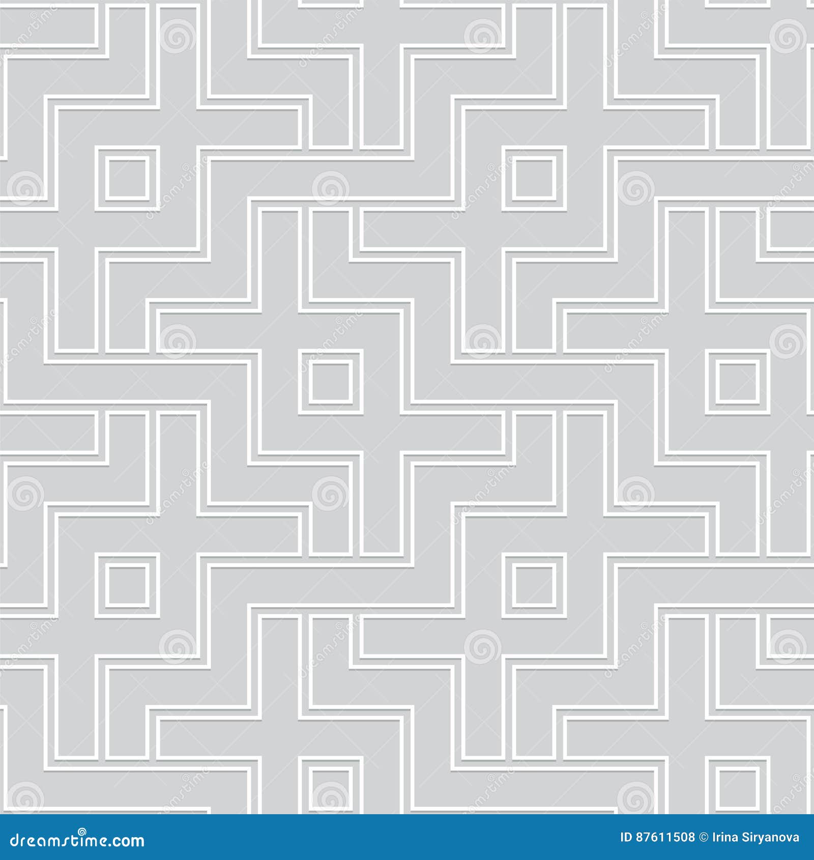 Interlaced White Geometric Pattern. Interlocking Seamless Background ...