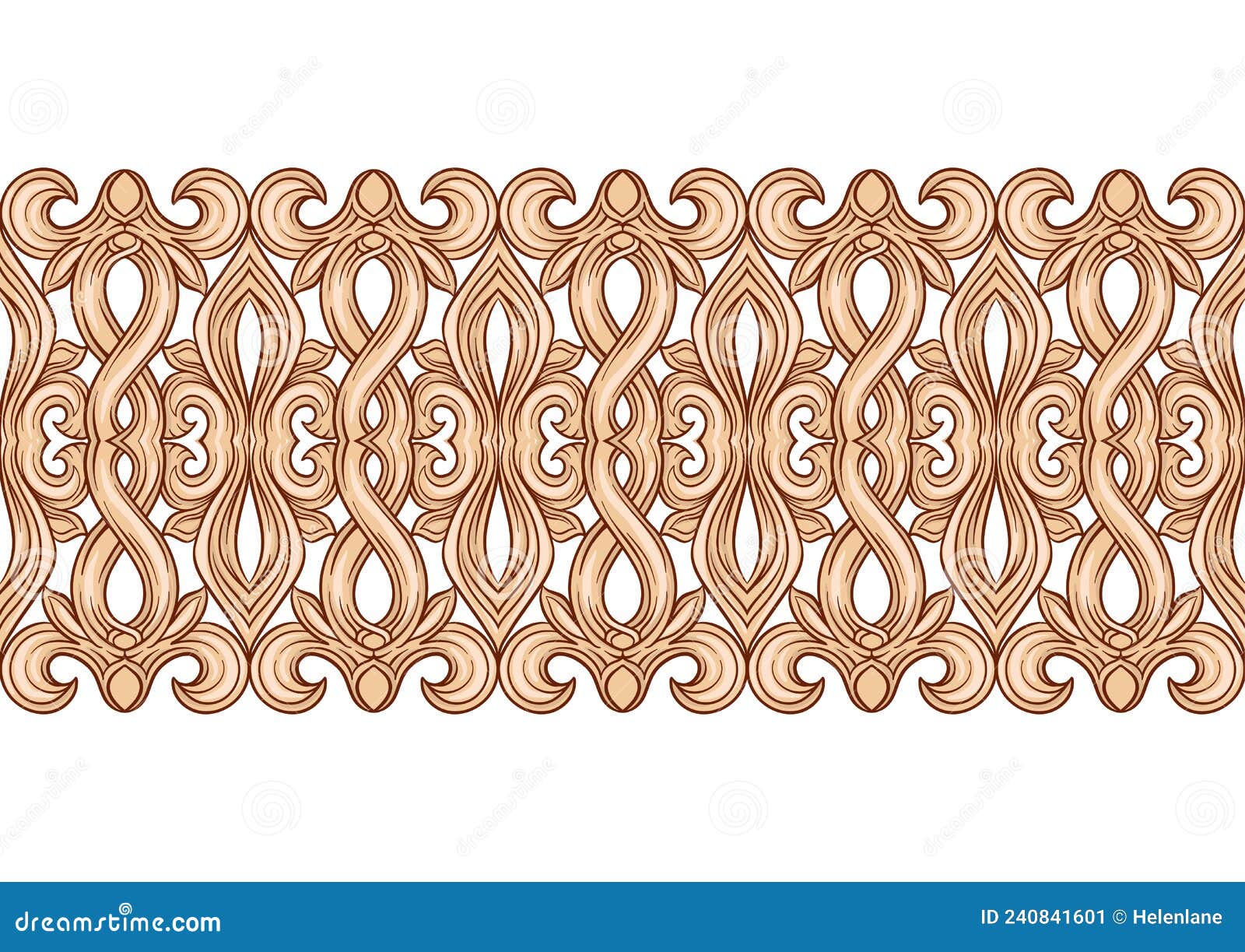 Interlacing Abstract Ornament in the Medieval, Romanesque Style. Stock ...
