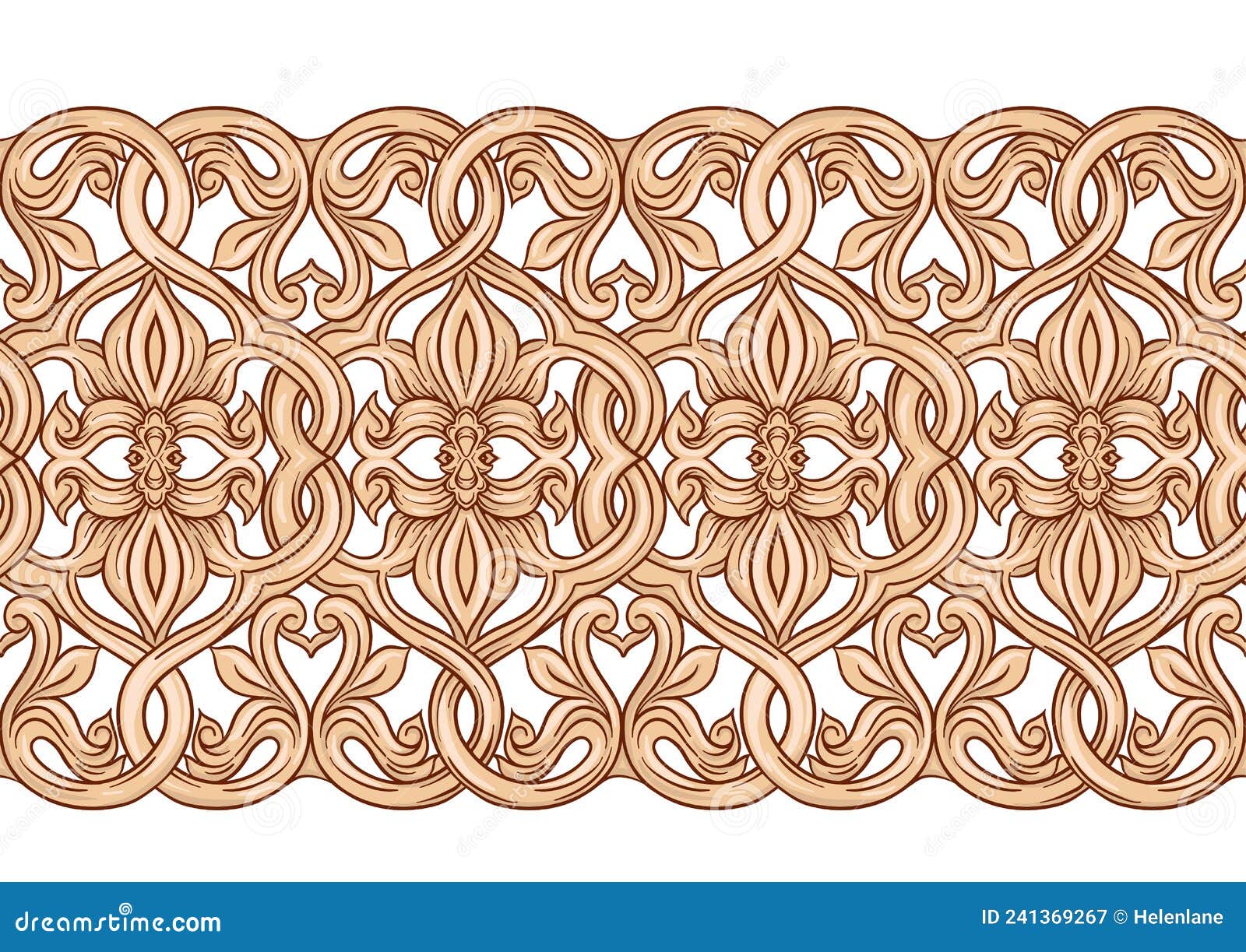 Interlacing Abstract Ornament in the Medieval, Romanesque Style. Stock ...