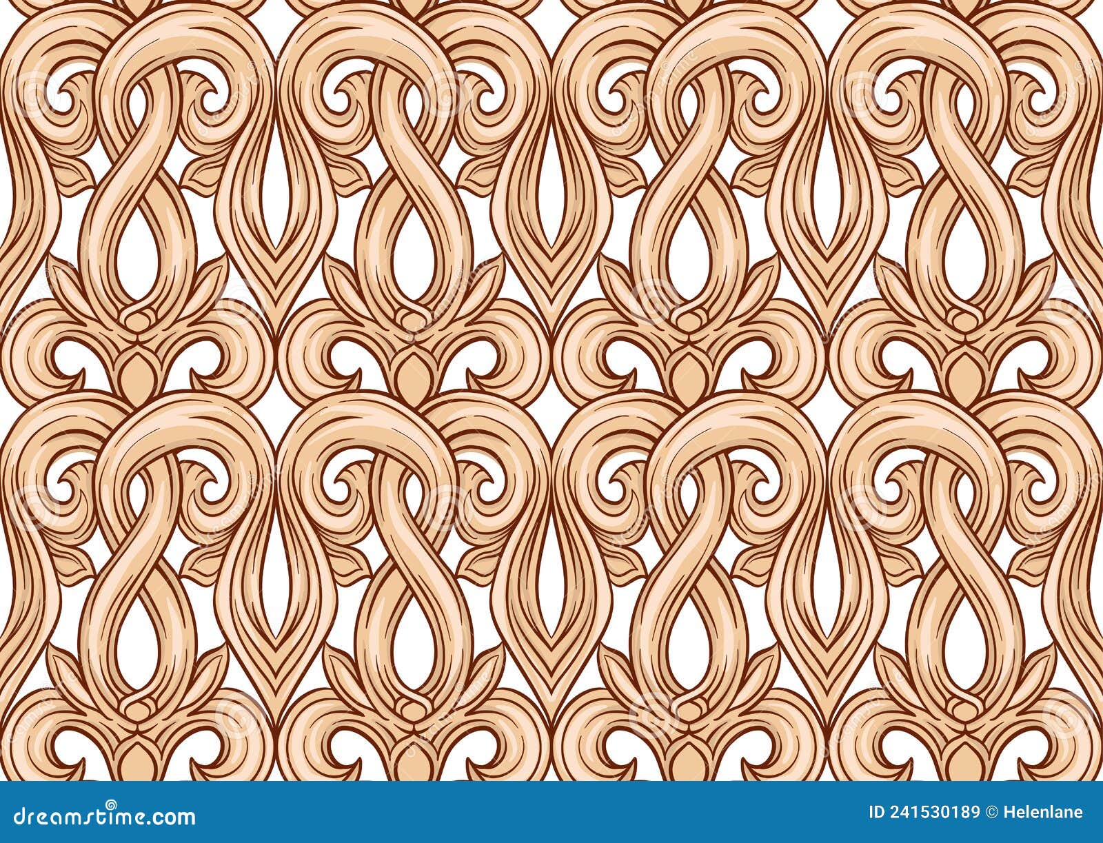 Interlacing Abstract Ornament in the Medieval, Romanesque Style. Stock ...