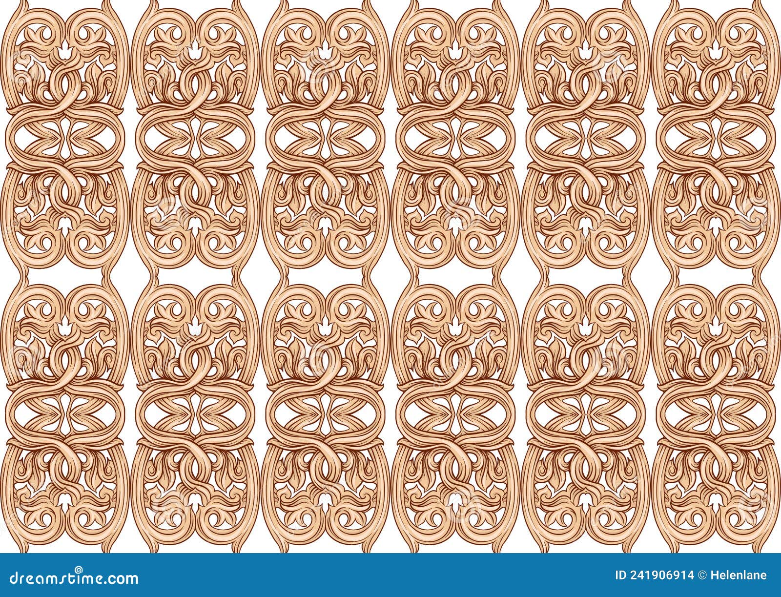 Interlacing Abstract Ornament in the Medieval, Romanesque Style. Stock ...