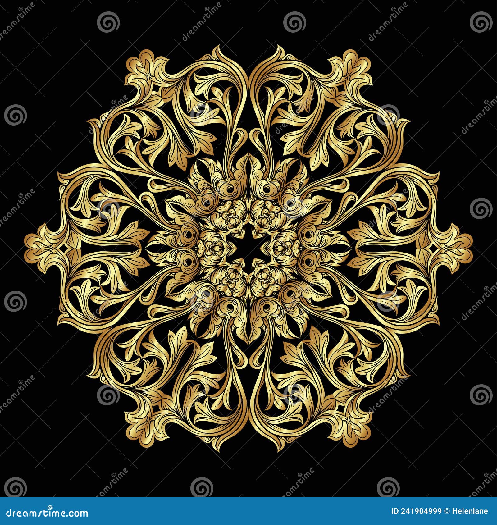 Interlacing Circular Abstract Ornament in the Medieval, Romanesque ...