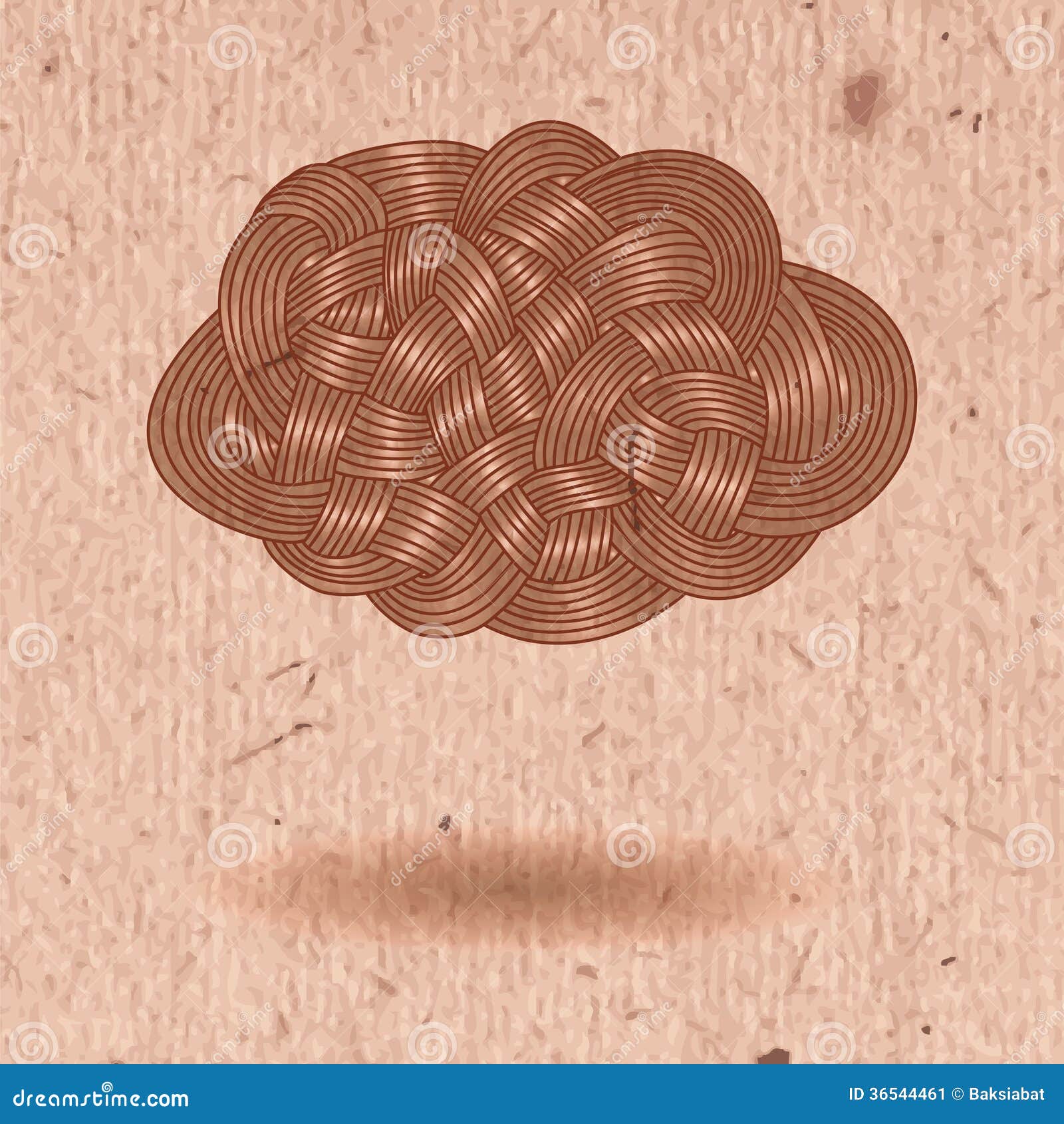 Interlacing. Tangle of Hair Stock Vector - Illustration of line, ornate ...