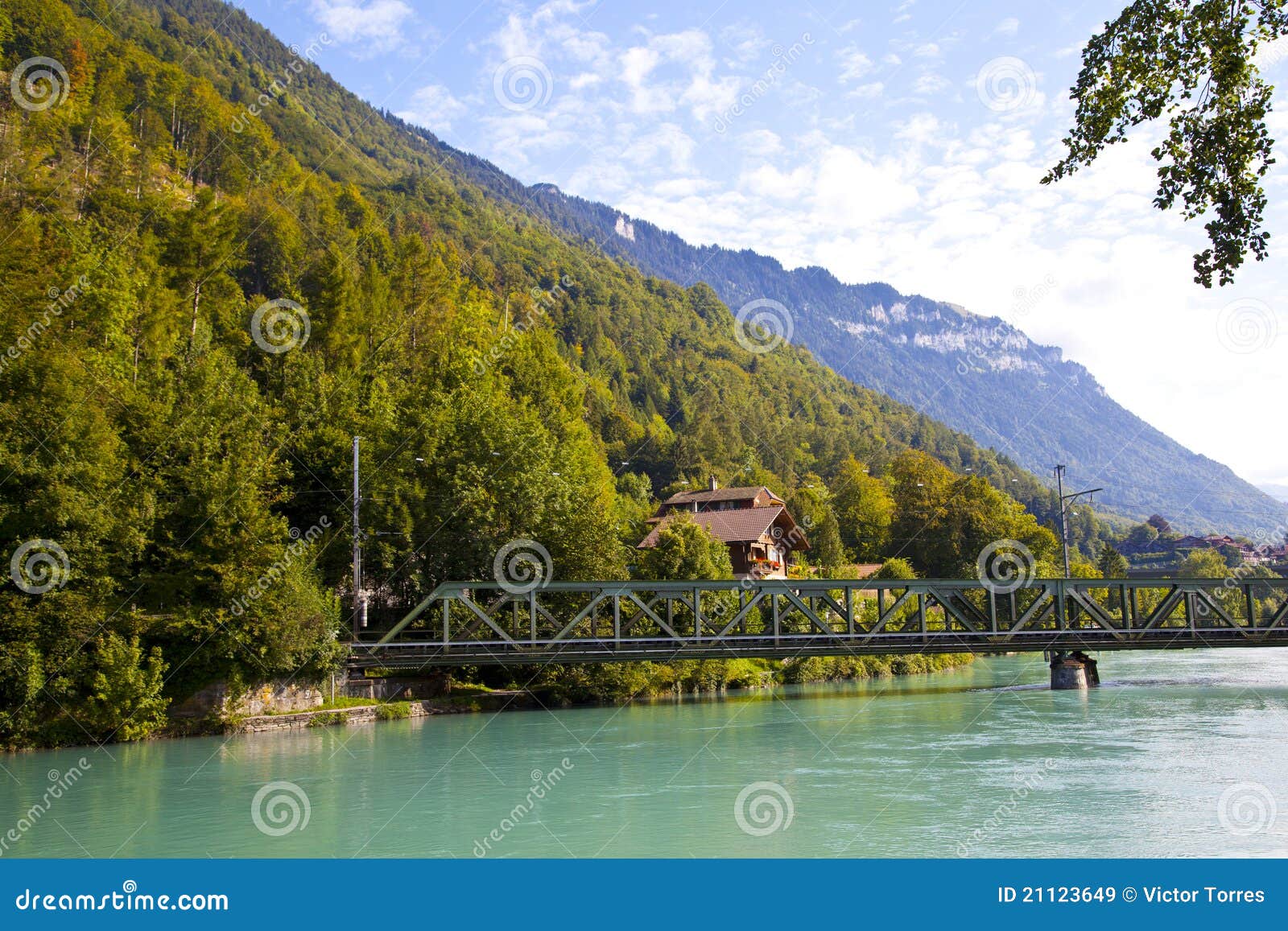 Interlaken View, Switzerland Stock Image - Image of swiss, summer: 21123649