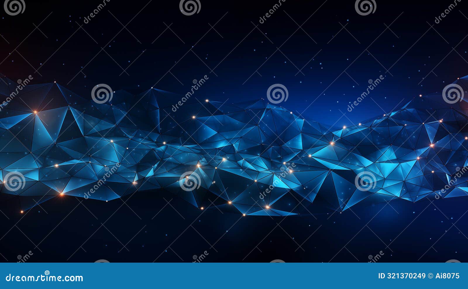 Interlinked Nodes And Glowing Lines Ai Generated Background Image ...