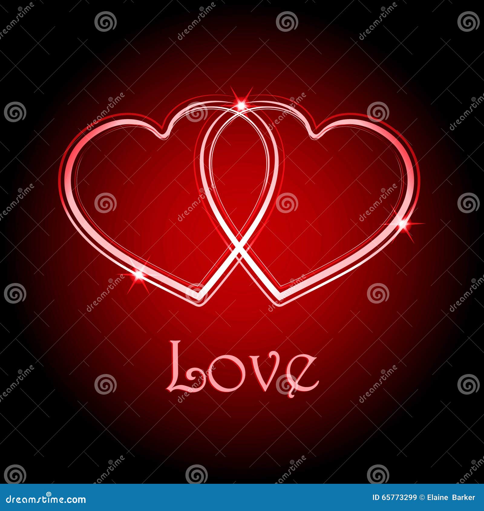 Interlocked Love Hearts Background Royalty-Free Stock Photo ...