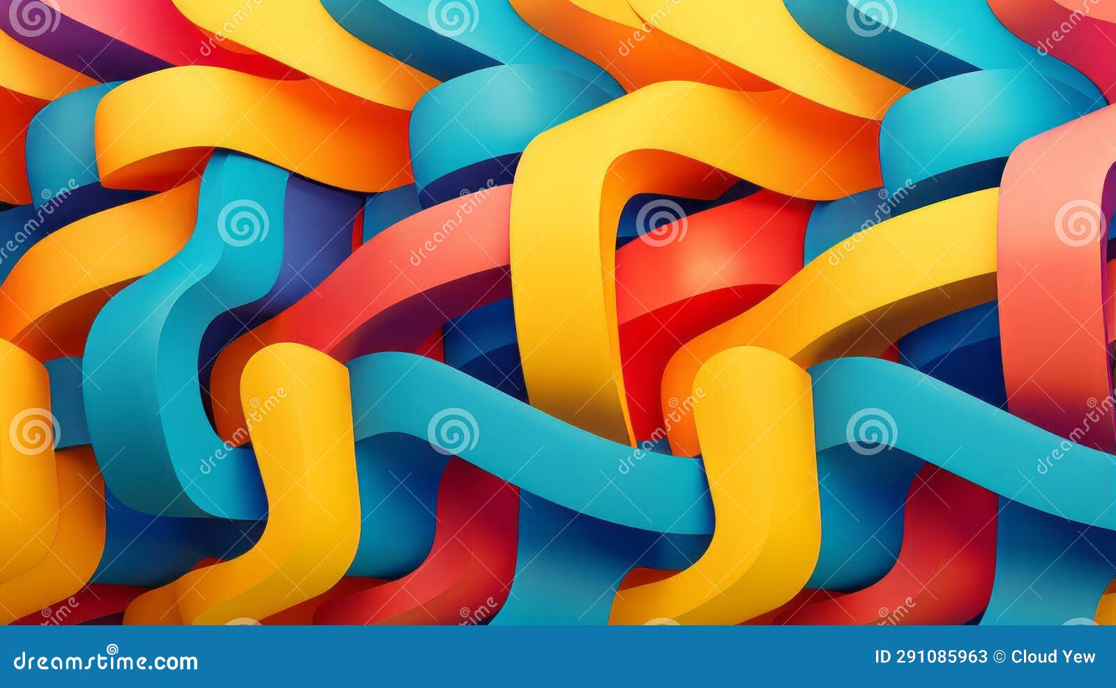 Interlocking Abstract Illusion Stock Illustration - Illustration of ...