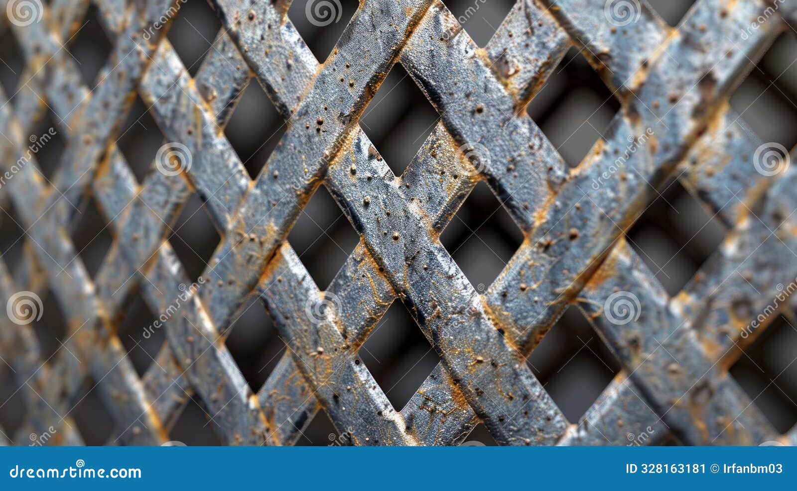 Interlocking Bar Pattern on a Metal Surface. Abstract Design Background ...