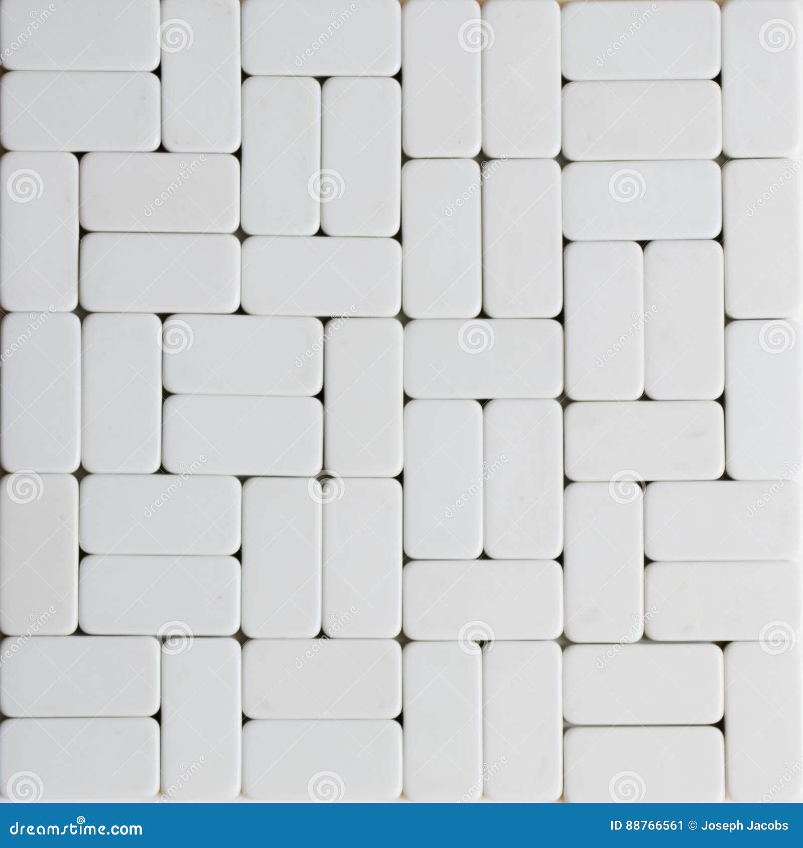Interlocking Blank White Dominoes Texture Stock Image - Image of ...