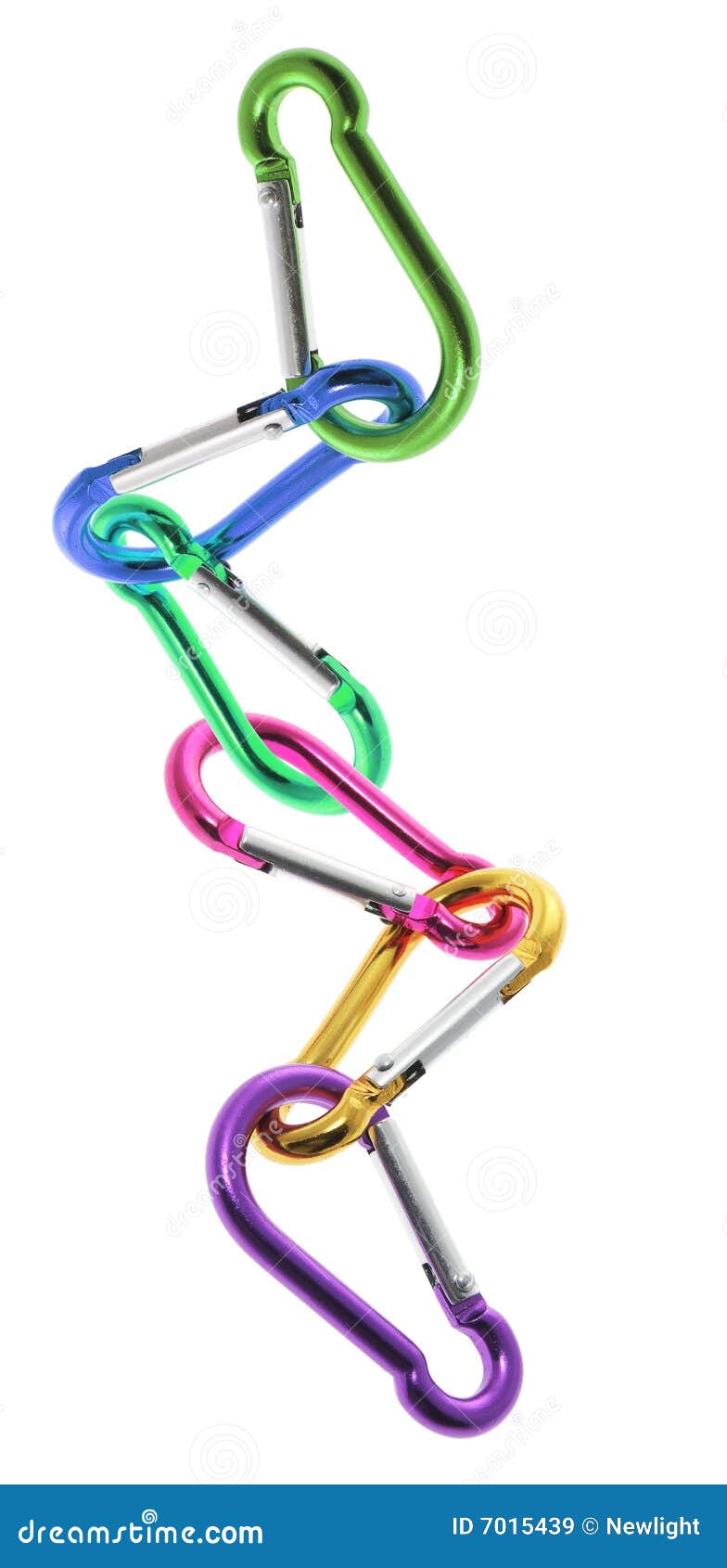 Interlocking Carabiner Hooks Stock Image | CartoonDealer.com #6947383