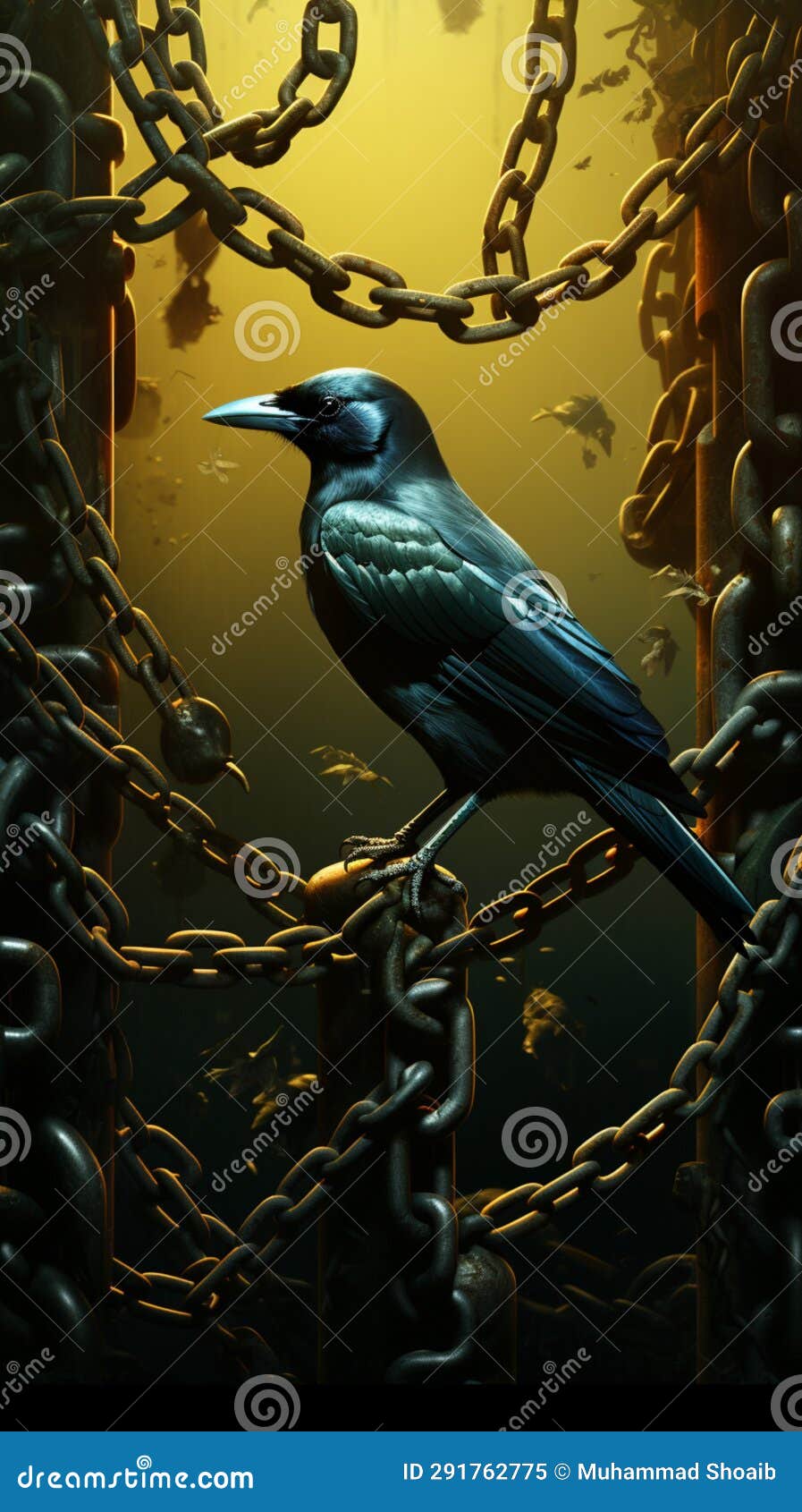 Interlocking Chains Encircle a Region Where a Myriad of Birds ...