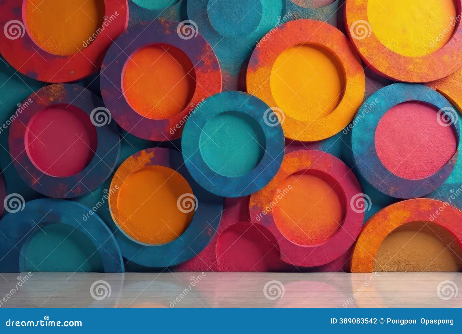 Rhythm Wall Angled Royalty-Free Cartoon | CartoonDealer.com #327565268