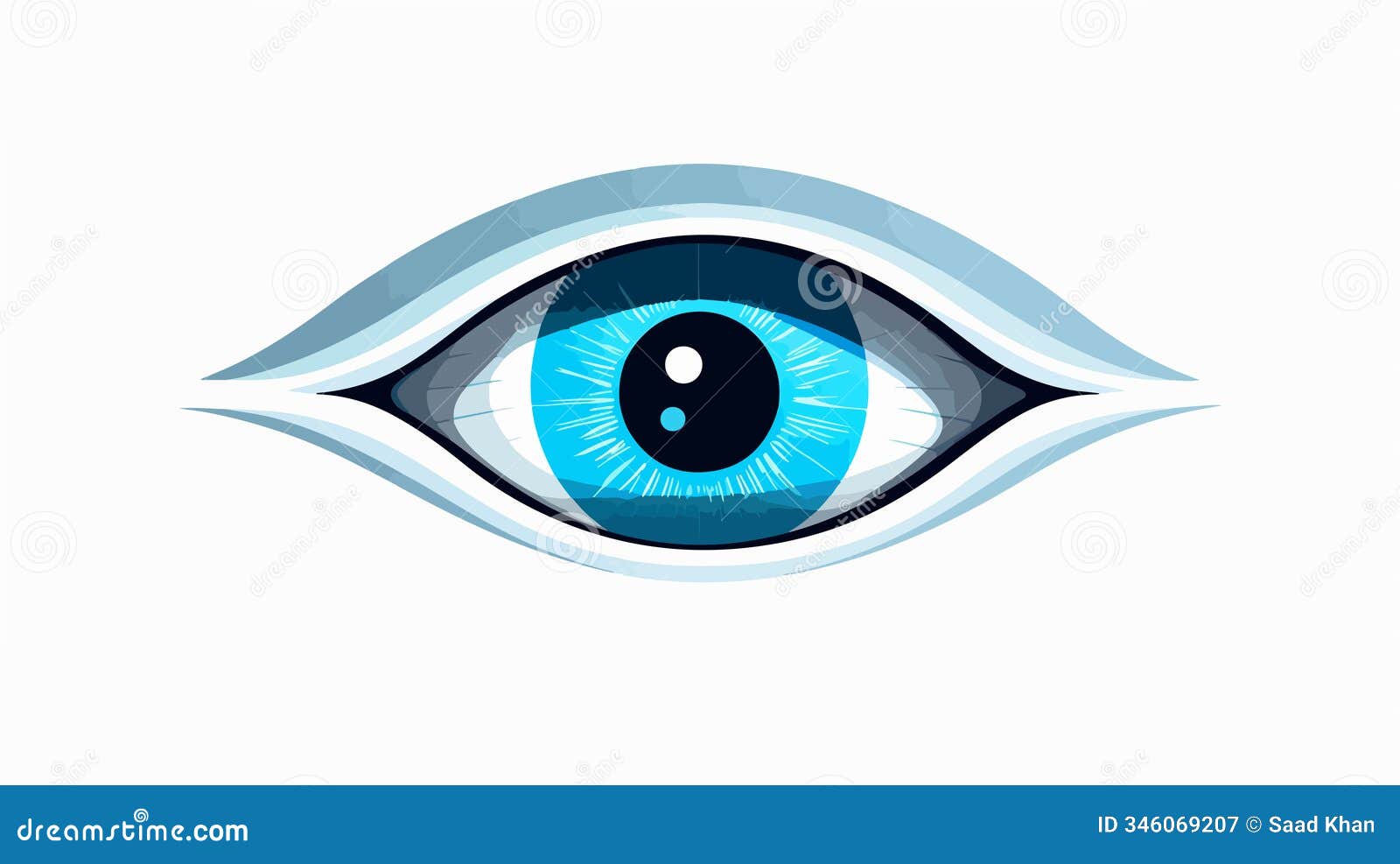 Interlocking Circles Eye Vector Symbol Design Stock Illustration ...