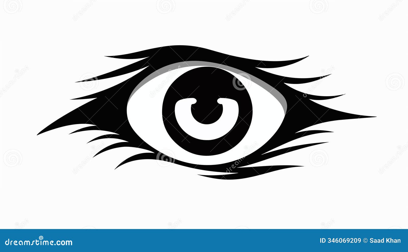 Interlocking Circles Eye Vector Symbol Design Stock Illustration ...