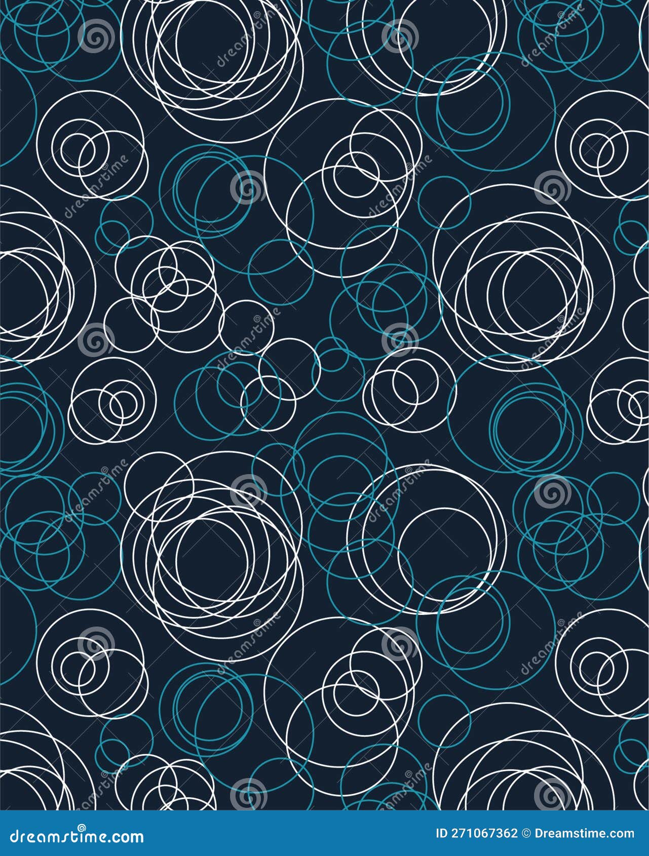 Interlocking Circles Pattern Stock Vector - Illustration of contour ...