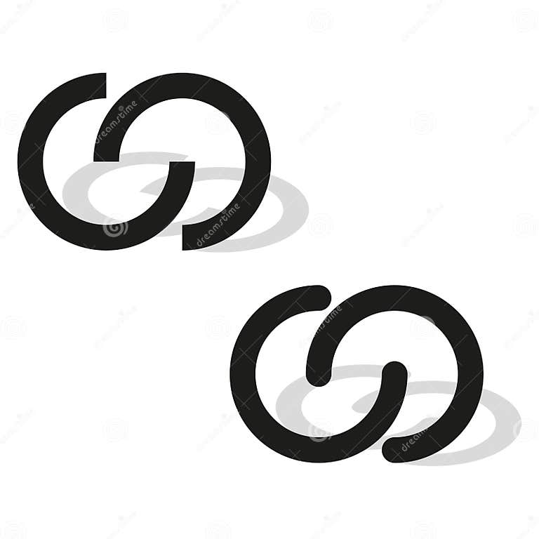 Interlocking Circles. Interlocking Rings. Vector Illustration. EPS 10 ...