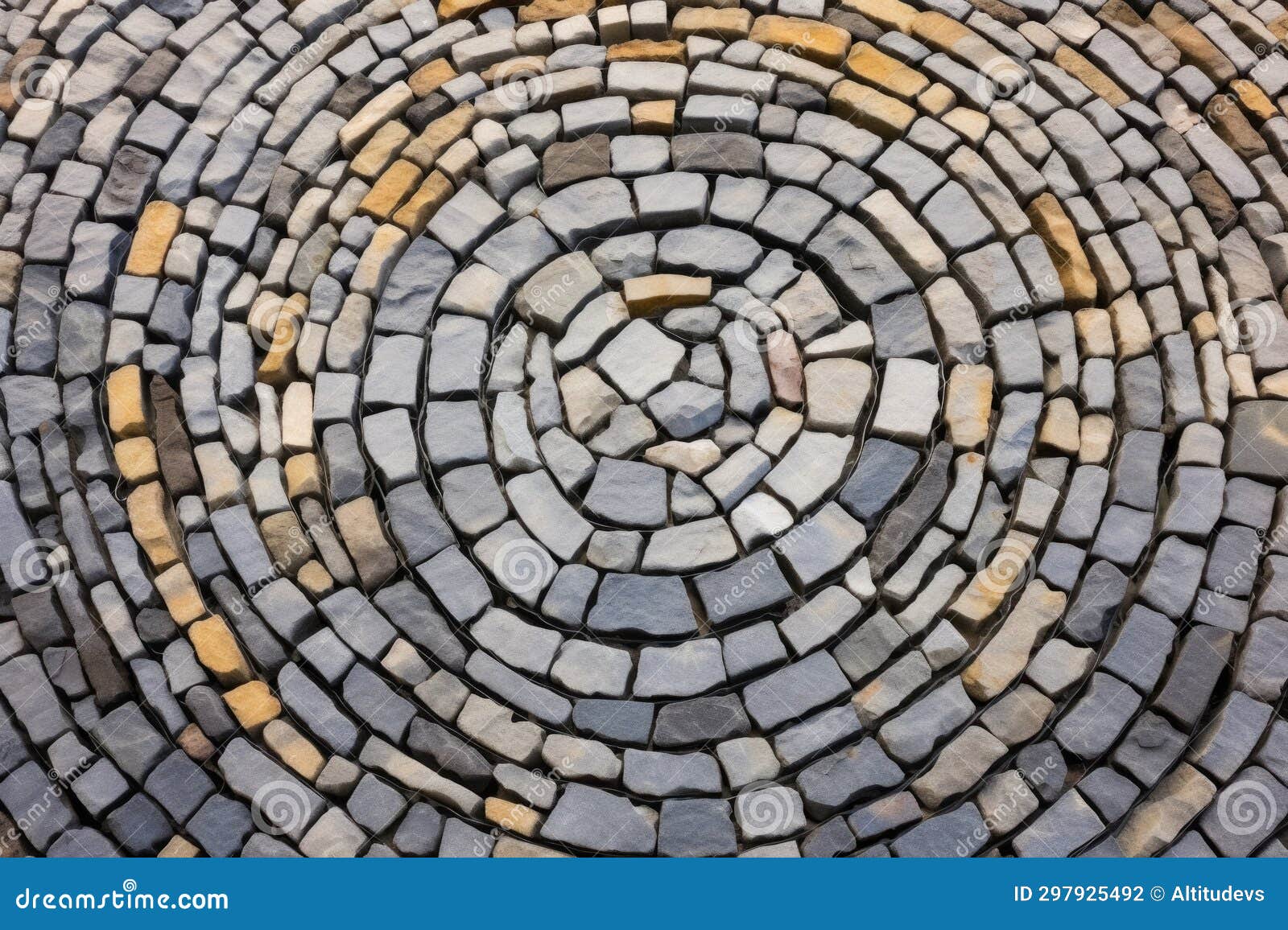 Interlocking Circular Stone Wall Stock Photo - Image of outdoor, circles: 297925492