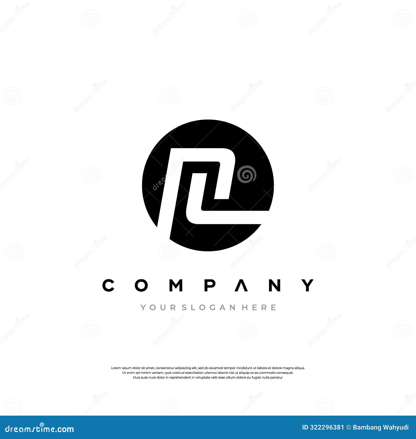 Interlocking CL Monogram stock vector. Illustration of quality - 322296381