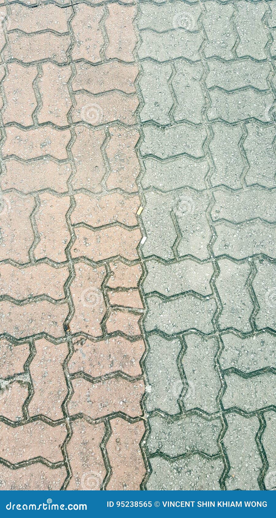 Interlocking Coloured Brick Stock Image - Image of outdoor, brick: 95238565