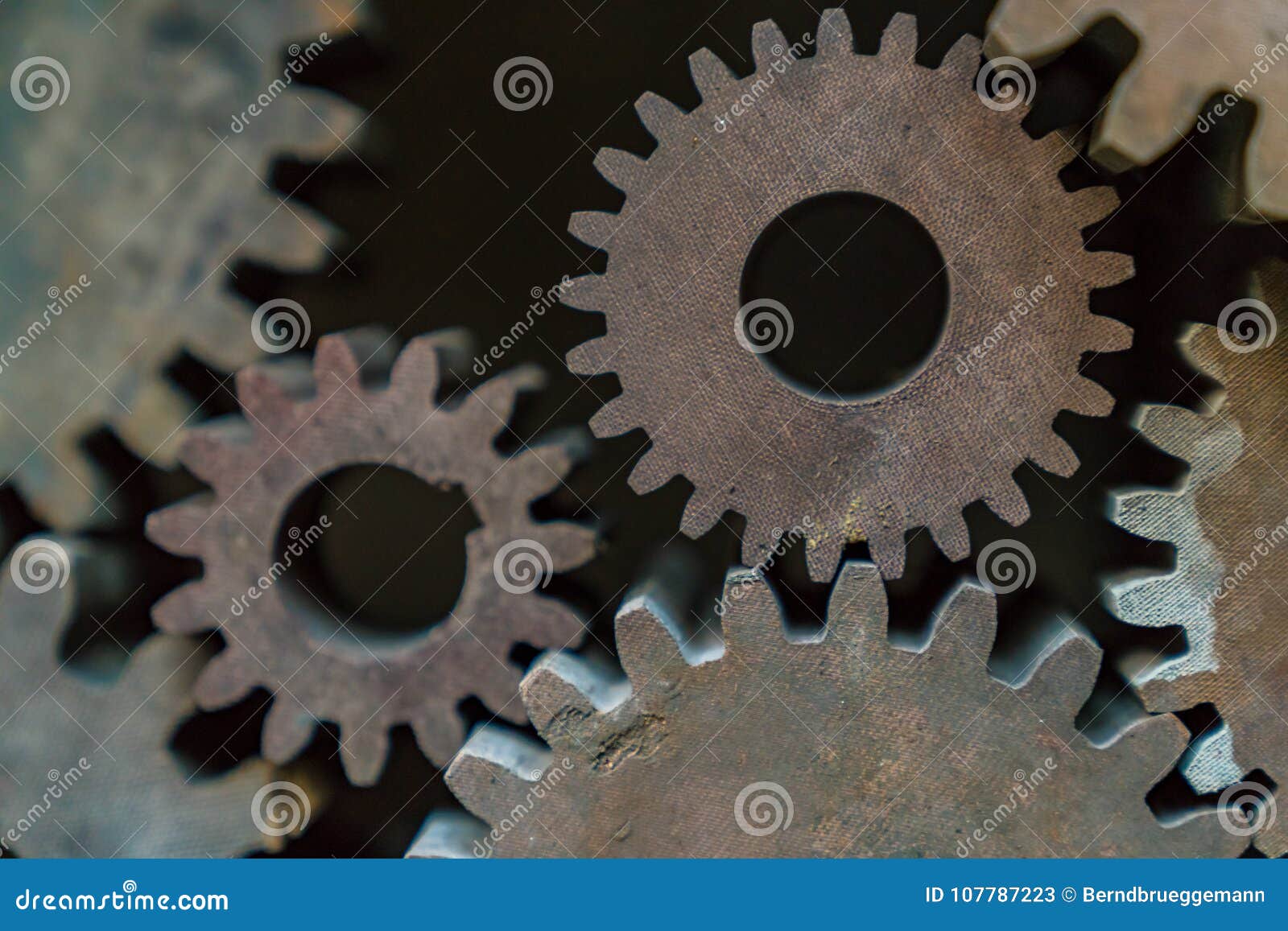 Interlocking gear wheels stock image. Image of germany - 107787223