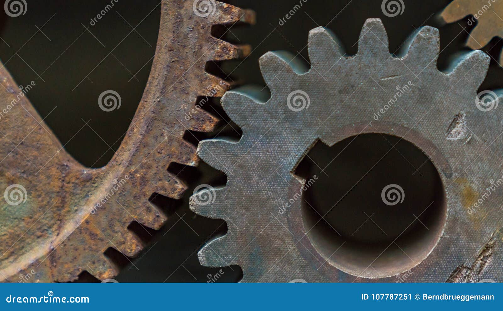 Interlocking gear wheels stock image. Image of mechanism - 107787251