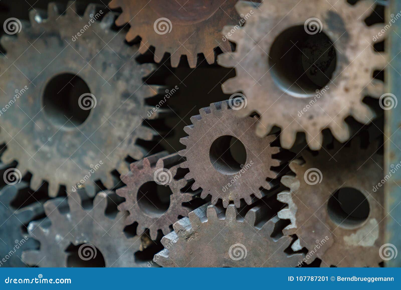 Interlocking gear wheels stock image. Image of wheels - 107787201