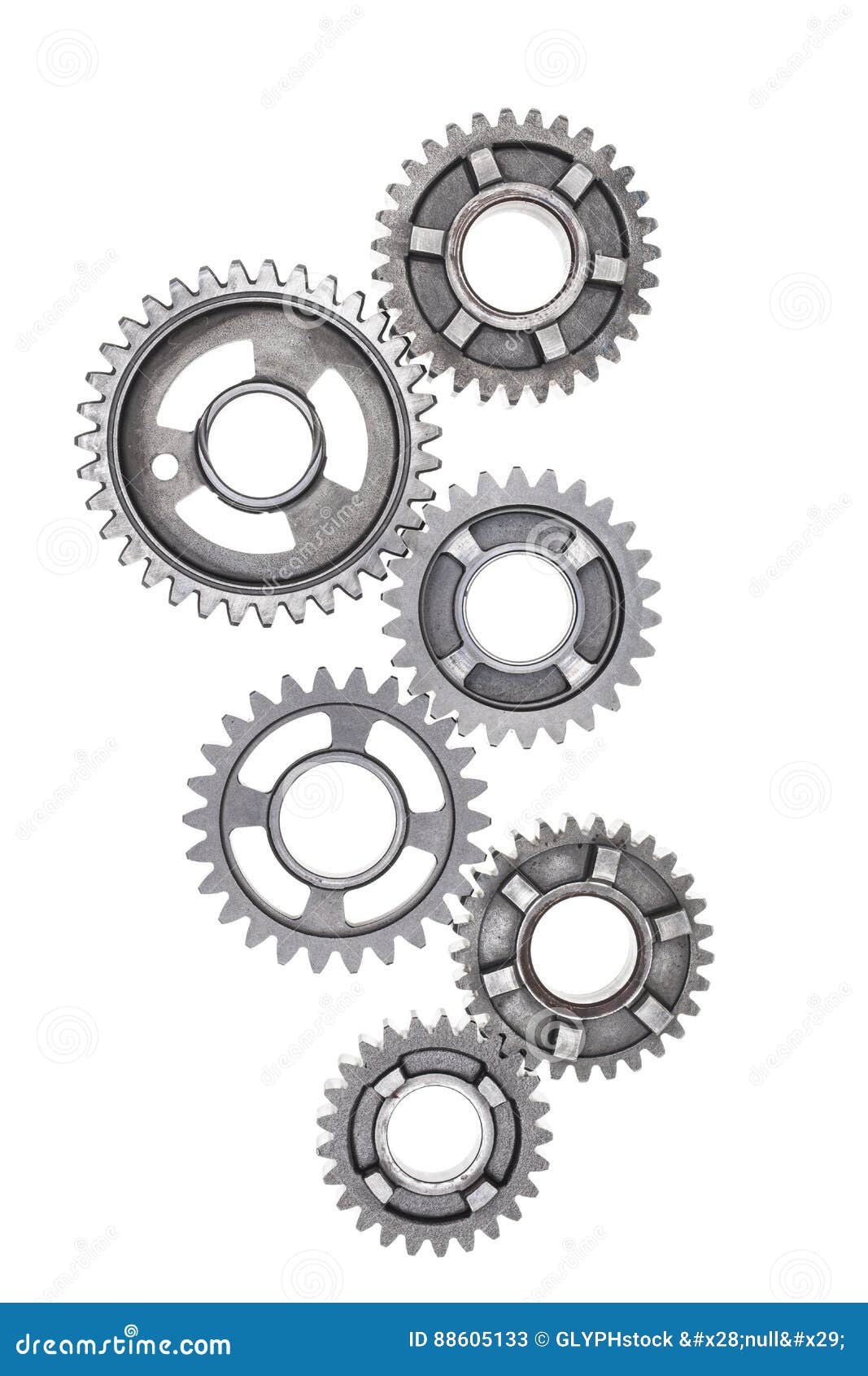 Interlocking Gears stock image. Image of machine, metal - 88605133