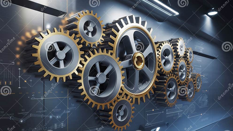 Interlocking Gears, Precision Mechanism, Teamwork, High Quality Image ...